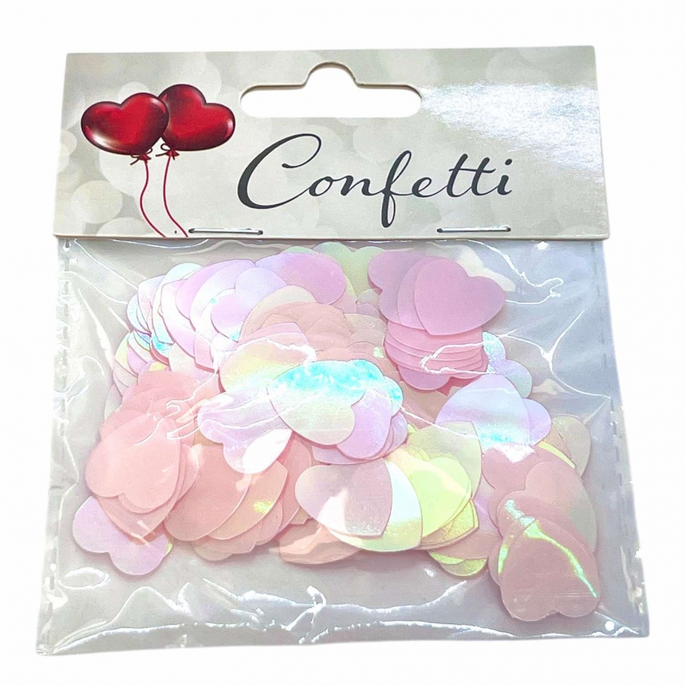 Bord confetti Hjerter Lysrosa | Pynt Til Fest. Tips, inspirasjon og ...