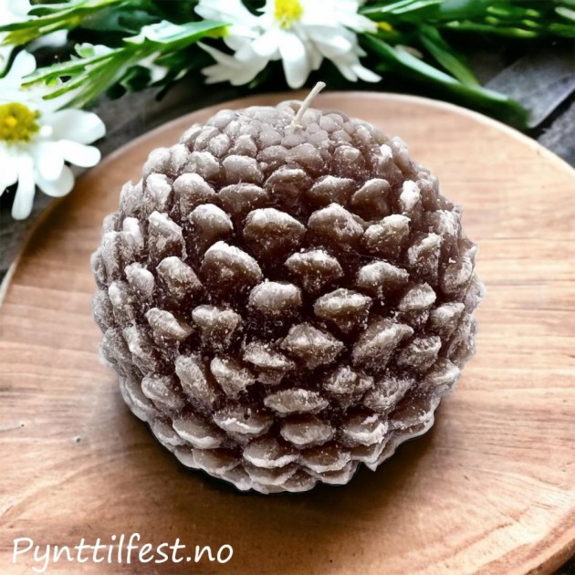 Dekorlys Kongle Brun Rund 8,5cm | Pynt Til Fest. Tips, inspirasjon og ...