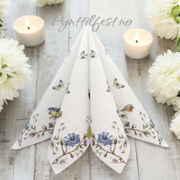 Servietter Lunsj Easter Flowers 20stk | Pynt Til Fest. Tips ...