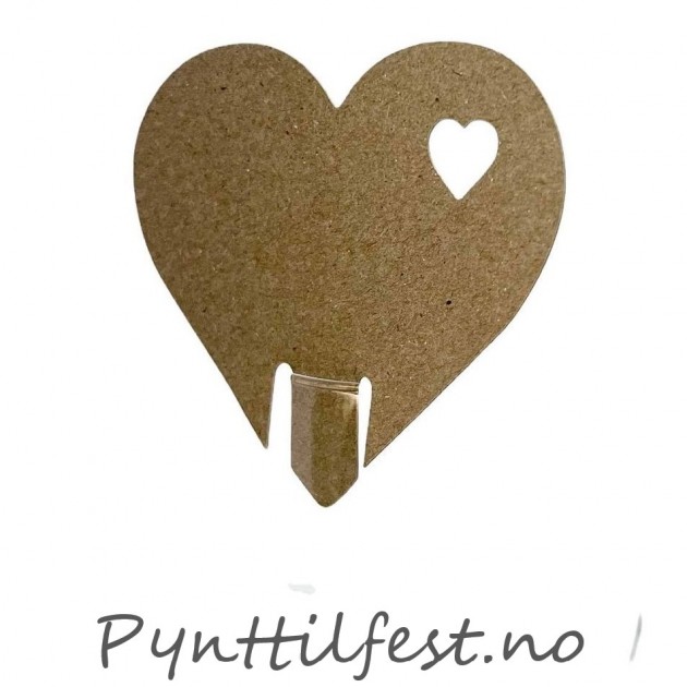 Bordkort Hjerte 8x7cm 10stk Craft | Pynt Til Fest. Tips, inspirasjon og ...